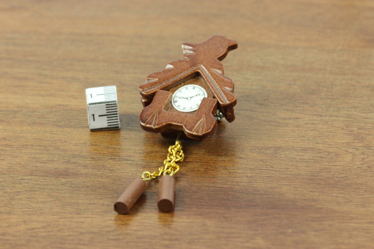 Cuckoo Clock Brooch Black Forest Miniblings Button Black - Etsy