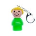 Fisher Price Little People Cool Key Chain Miniblings Retro Woman Green ...