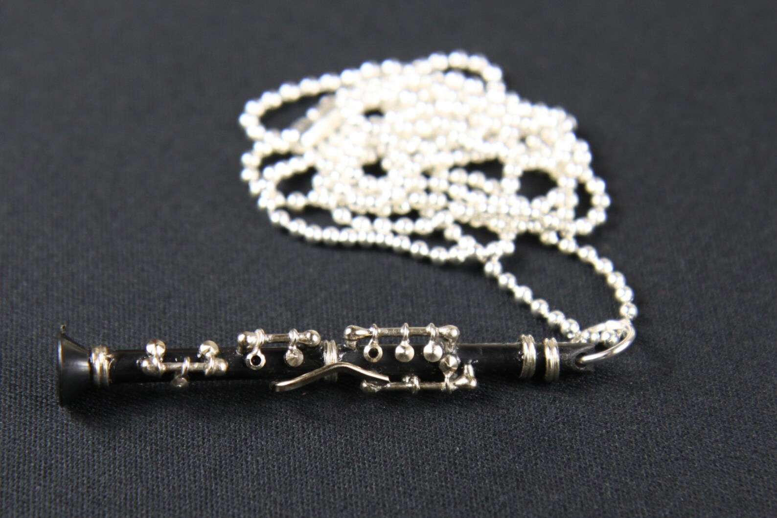 Clarinet Necklace Miniblings 80cm Musician Clarinetist With - Etsy