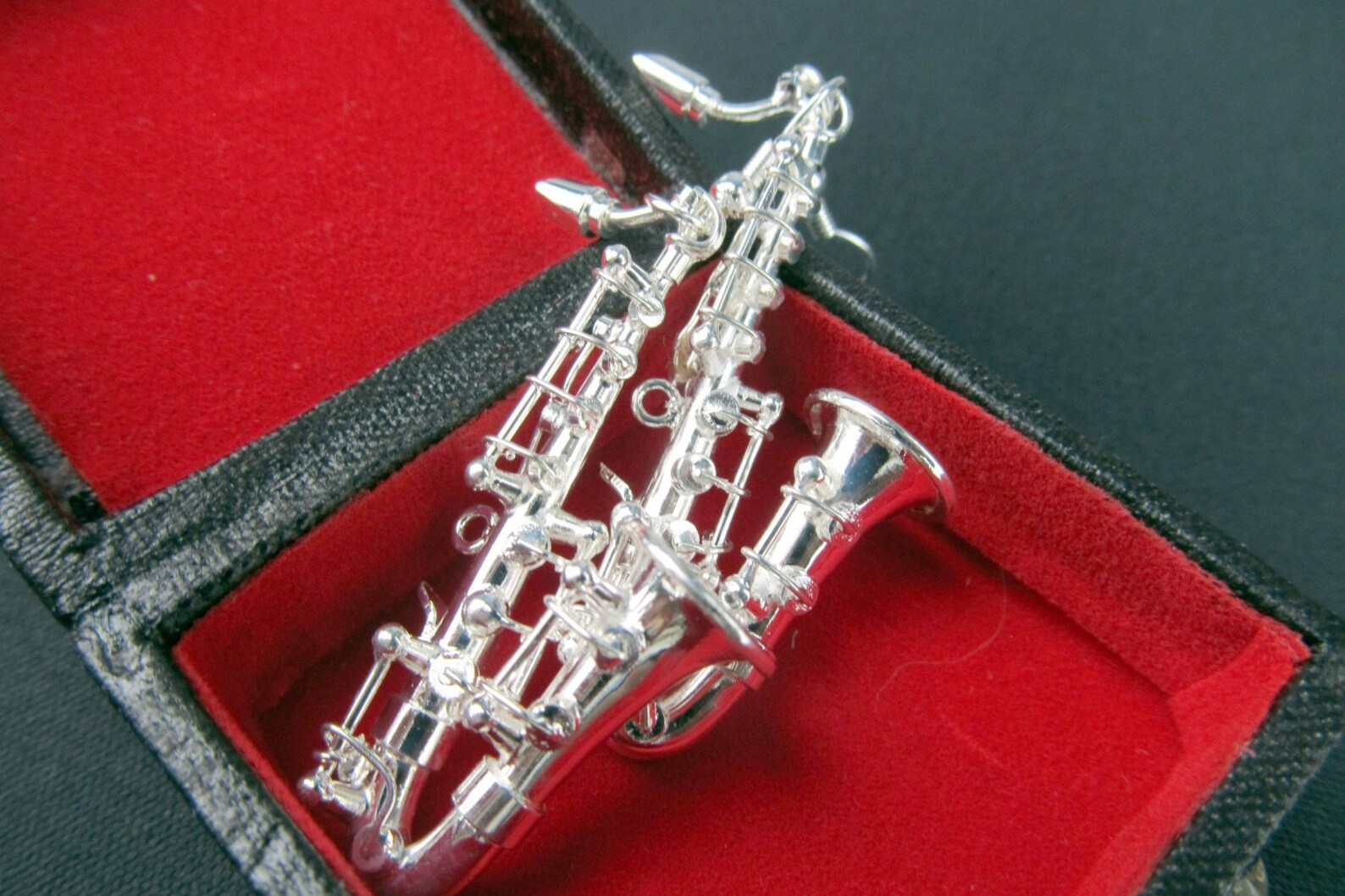 Saxophone Earrings Miniblings Jazz Saxophones Sax Silver Plated With ...