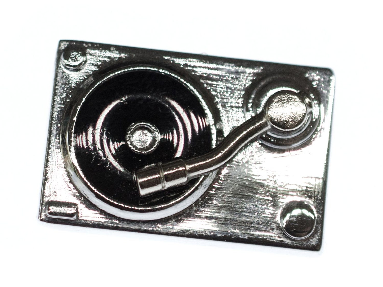 Turntables Record Player Pin Badge Button Turntables Brooch DJ Musician ...