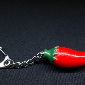 Chili Key Ring Chain Miniblings Pepperoni Peppers Red - Etsy