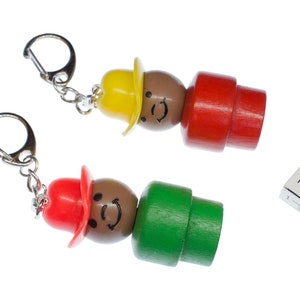 Fisher Price Little People Farmer Key Chain Cowboy Miniblings Plastic ...
