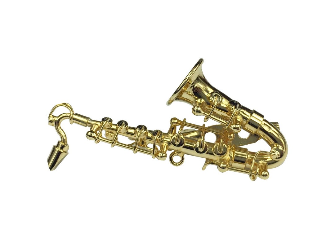 Saxophone Brooch Miniblings Pin Badge Button Box Verg. Sax - Etsy