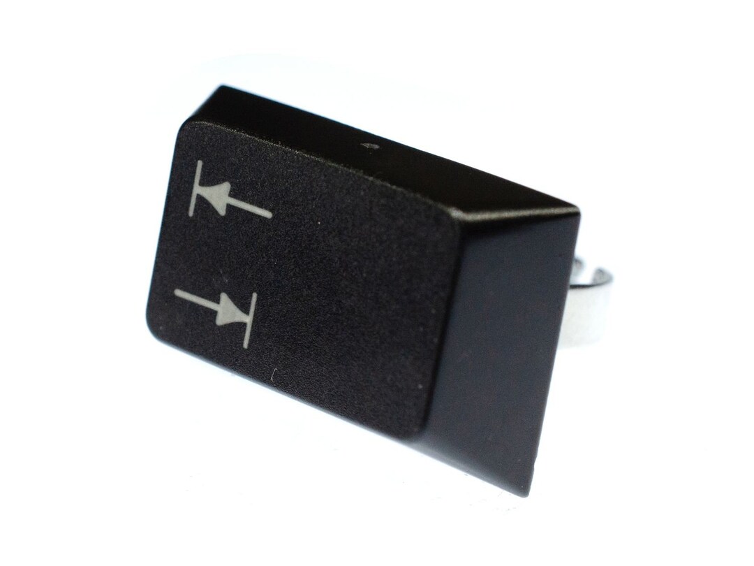 Tab Key Keyboard Ring Character Ring Miniblings Computer Keyboard Black ...