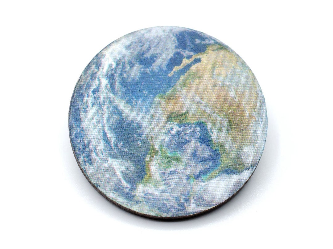 Earth Brooch Miniblings Badge Pin Globe Universe Space Astronaut - Etsy