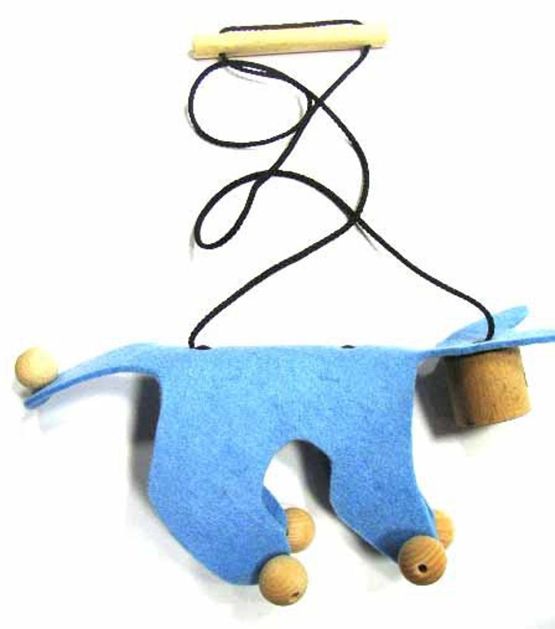 Marionette Puppet Wood Children Felt Kalle Fux Wooden Toys | Etsy
