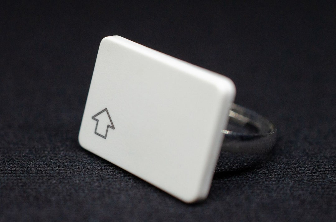 Shift Button Keyboard Ring Characters Ring Miniblings Computer Keyboard ...