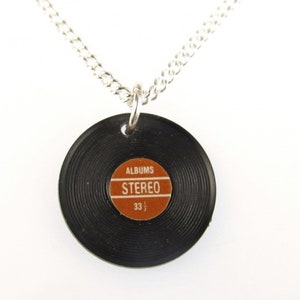 Record Necklace Miniblings 45cm DJ Band Music LP Vinyl Musician Red - Etsy