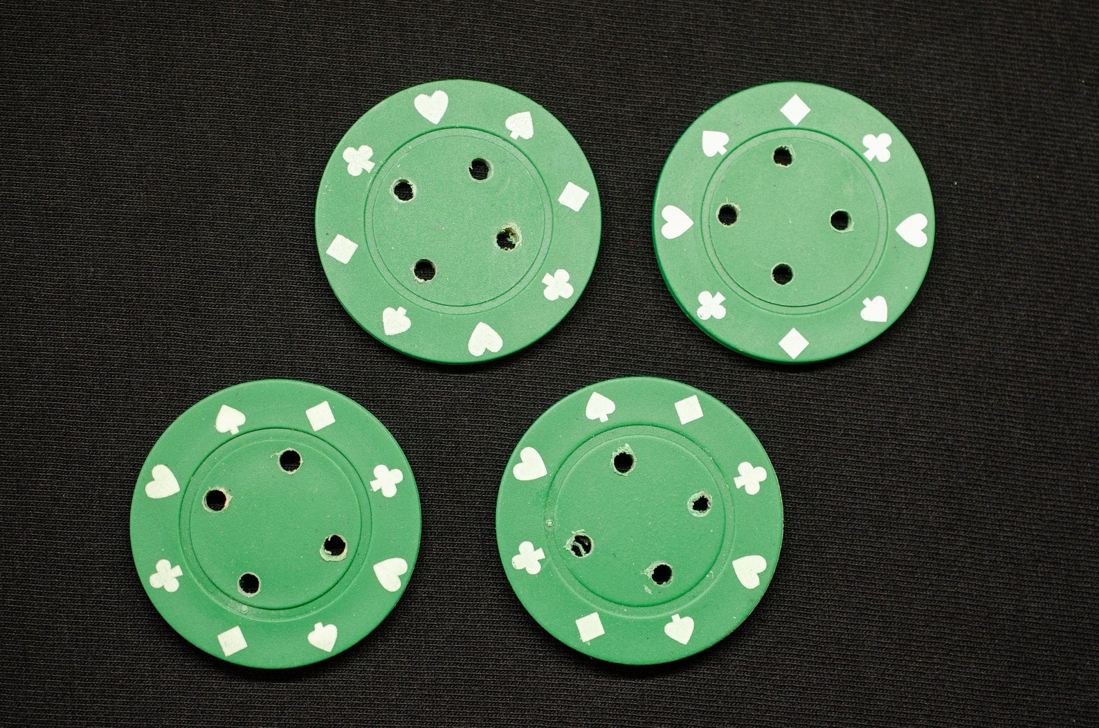 4X Chip Poker Chips Buttons Miniblings Button Carnival 40mm - Etsy UK