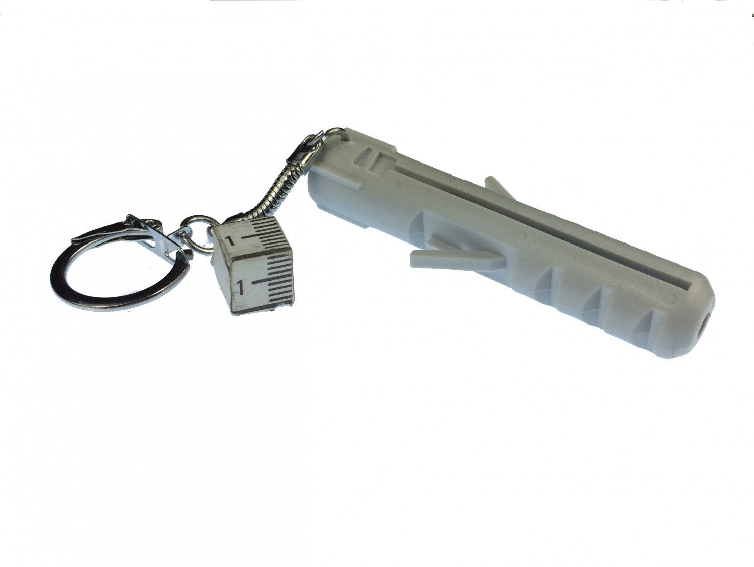 Dowel Key Ring Chain Miniblings Wall Dowels Gray Big DIY Gray | Etsy