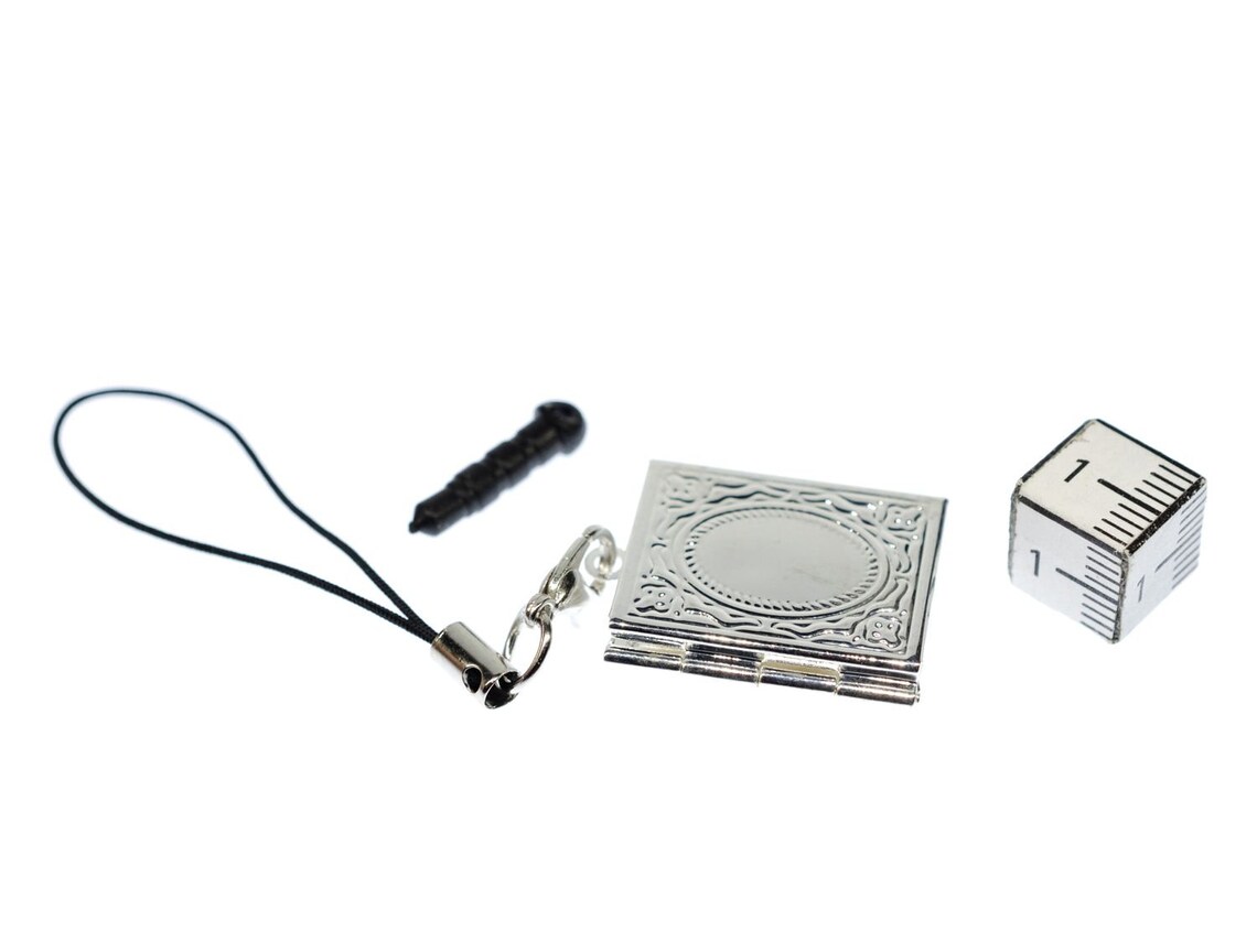 Medallion Book Photo Cell Phone Charm Jewelry Unfold Photos DIY ...