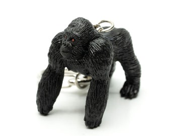 Monkey Keychain, Handforged Iron, Monkey Key Ring, Iron Key Chain ...