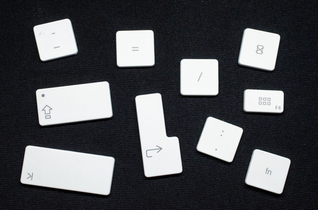 Set of 10 Keys Fridge Magnets Upcyling Miniblings Keyboard Computer ...