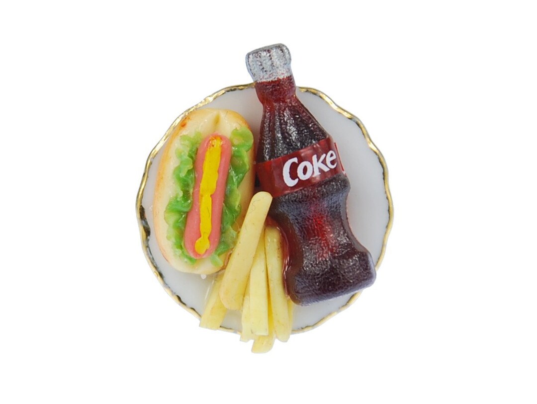 Fast Food Ring Miniblings Soda Fries Hot Dog Eating Lemonade - Etsy