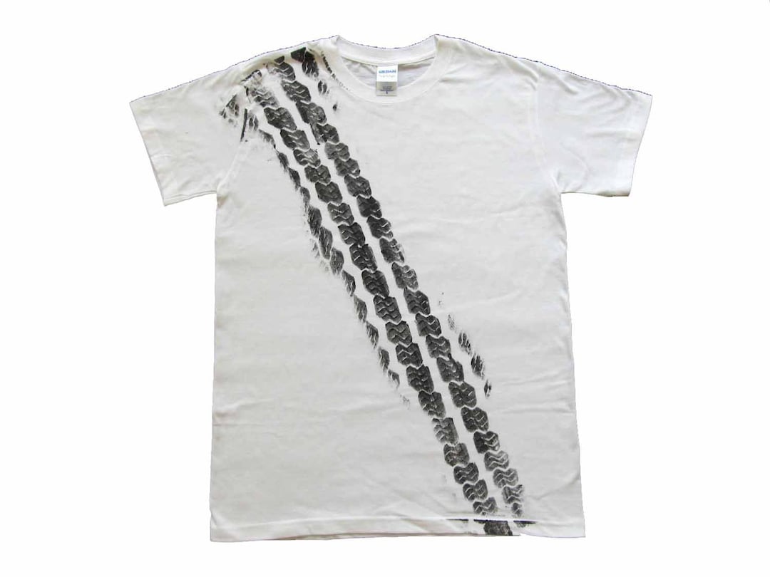 Tire Mark Tire Track T-shirt Tshirt Road Print Men Brakes - Etsy