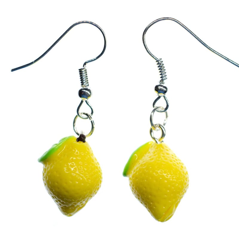Lemon Earrings - Etsy