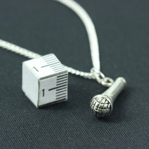 Microphone Necklace Miniblings 45cm Micro Music Musicians Singer Mic - Etsy