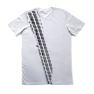 Tire Mark Tire Track T-shirt Tshirt Road Print Men Brakes Braking Tire ...