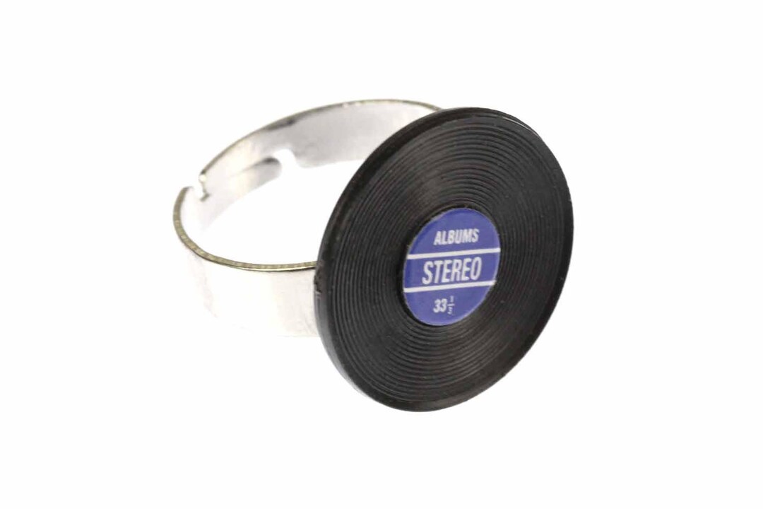 Record Ring Miniblings Vinyl DJ Musician LP Blue - Etsy