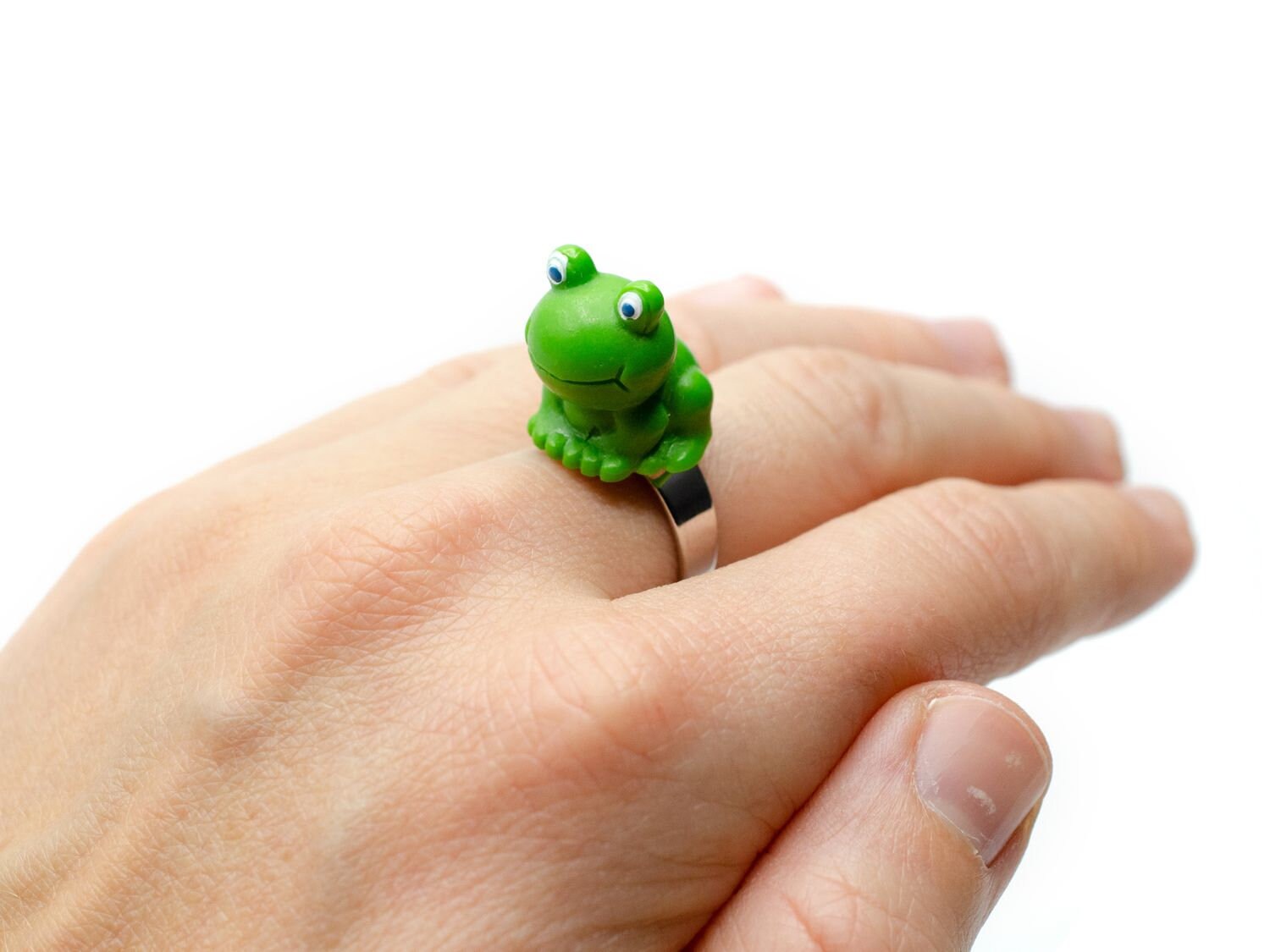 Frog Ring Miniblings Frog King Fairy Tale Princess Ladies Finger Ring ...