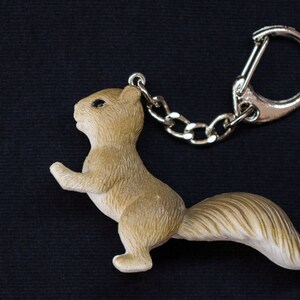 Squirrel Key Ring Chain Miniblings Zipper Animals Sciurus Tree - Etsy