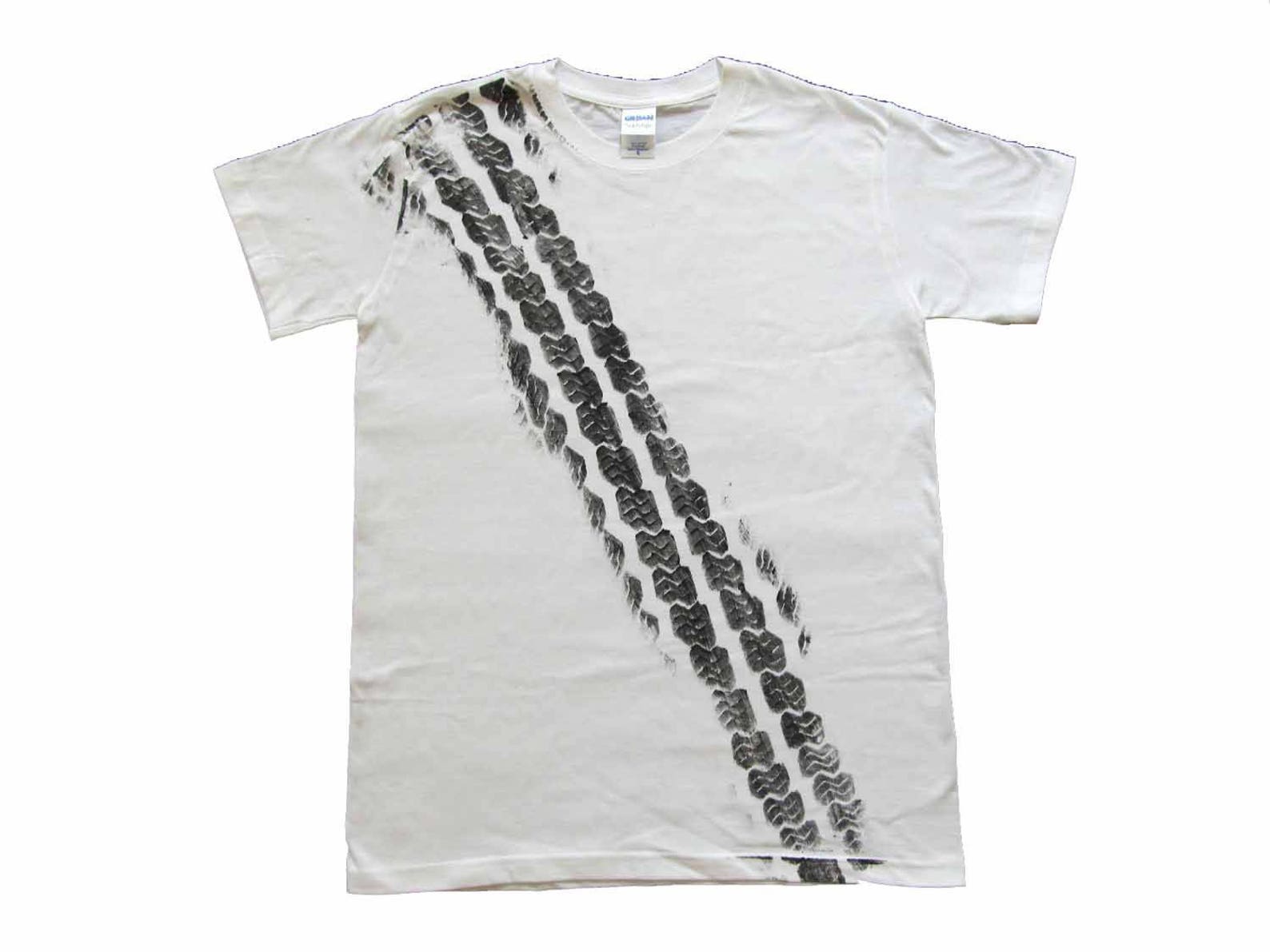 Tire Mark Tire Track T-shirt Tshirt Road Print Men Brakes - Etsy
