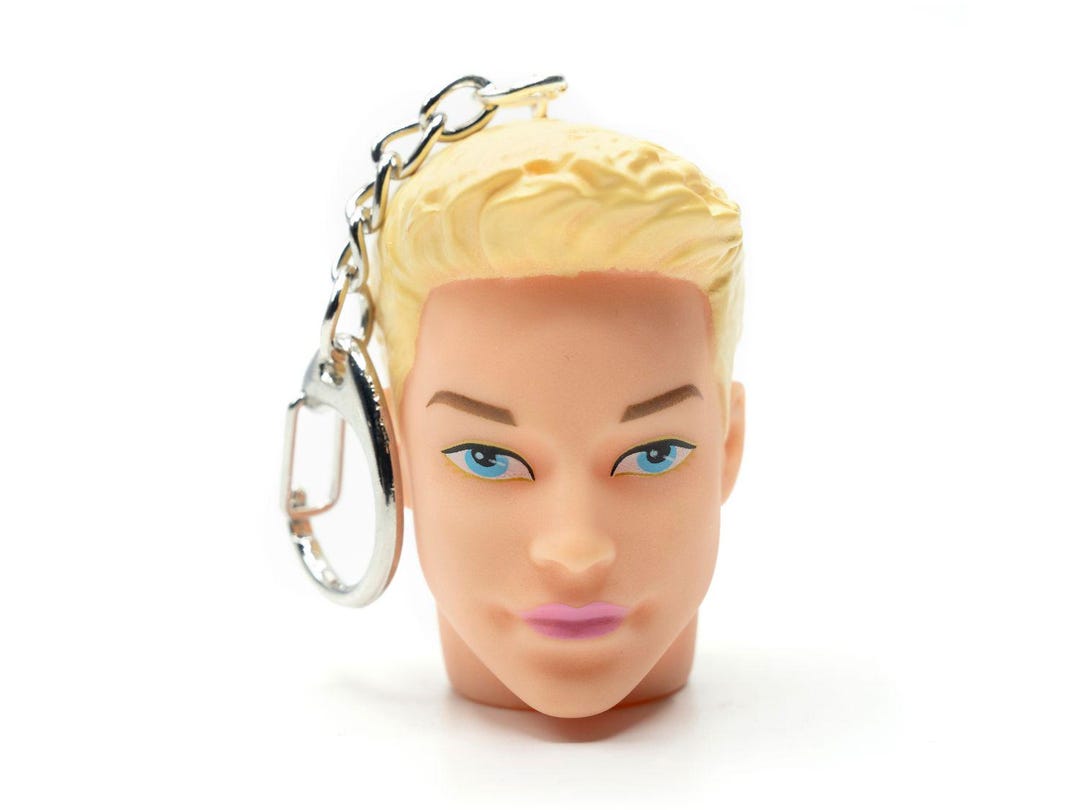 Head Miniblings Rubber Body Parts Human Men Doll 43mm Key Ring Key ...