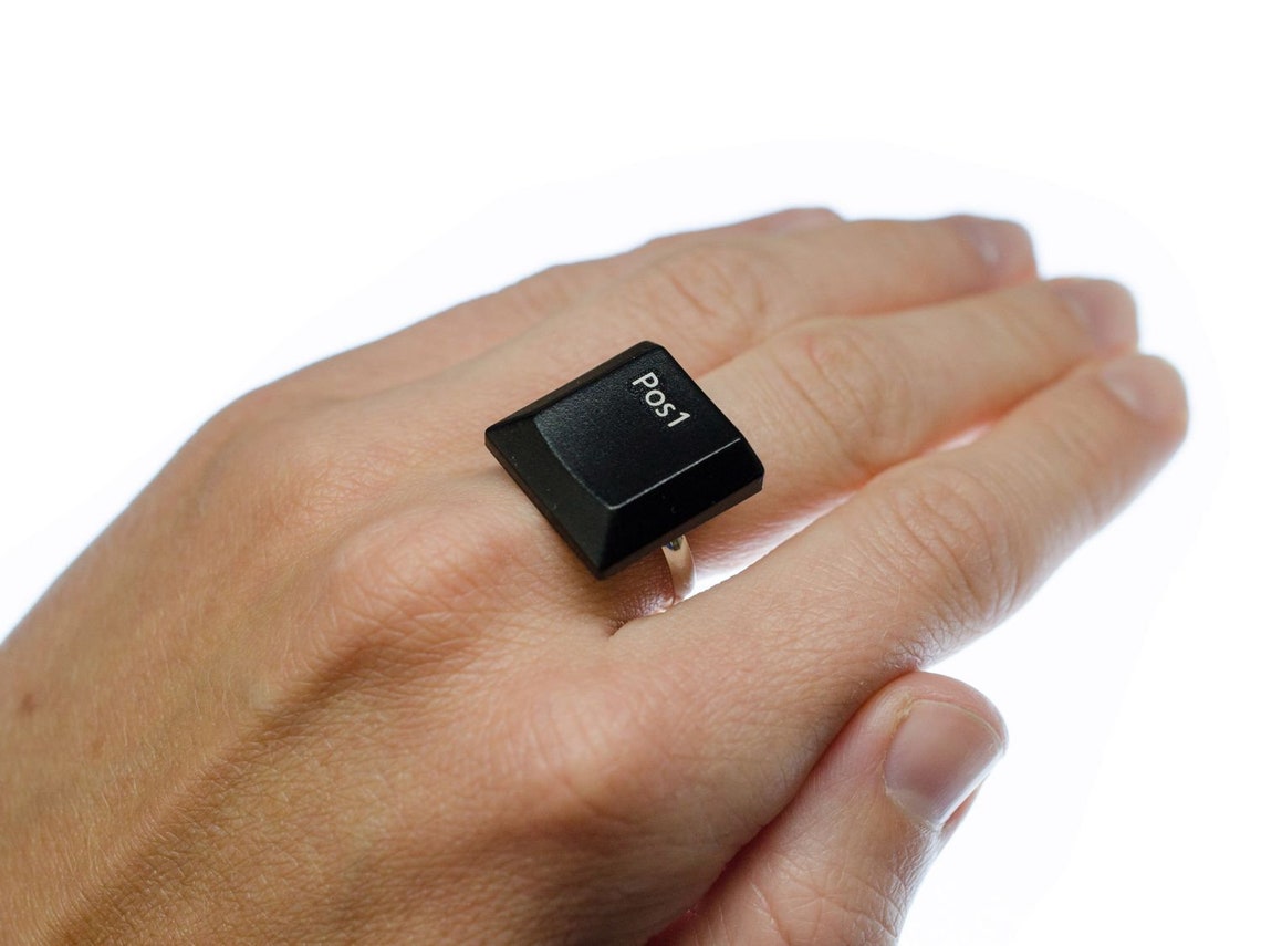 Pos1 Ring Key Miniblings Computer PC Customized Fingerring - Etsy