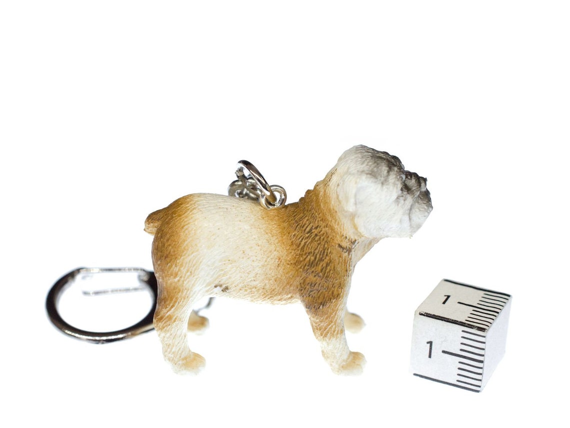Pug Bulldog Key Ring Chain Miniblings Dog Pet Animal House Dog - Etsy