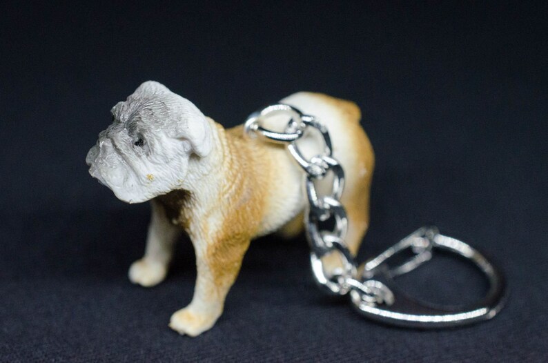 Pug Bulldog Key Ring Chain Miniblings Dog Pet Animal House Dog - Etsy