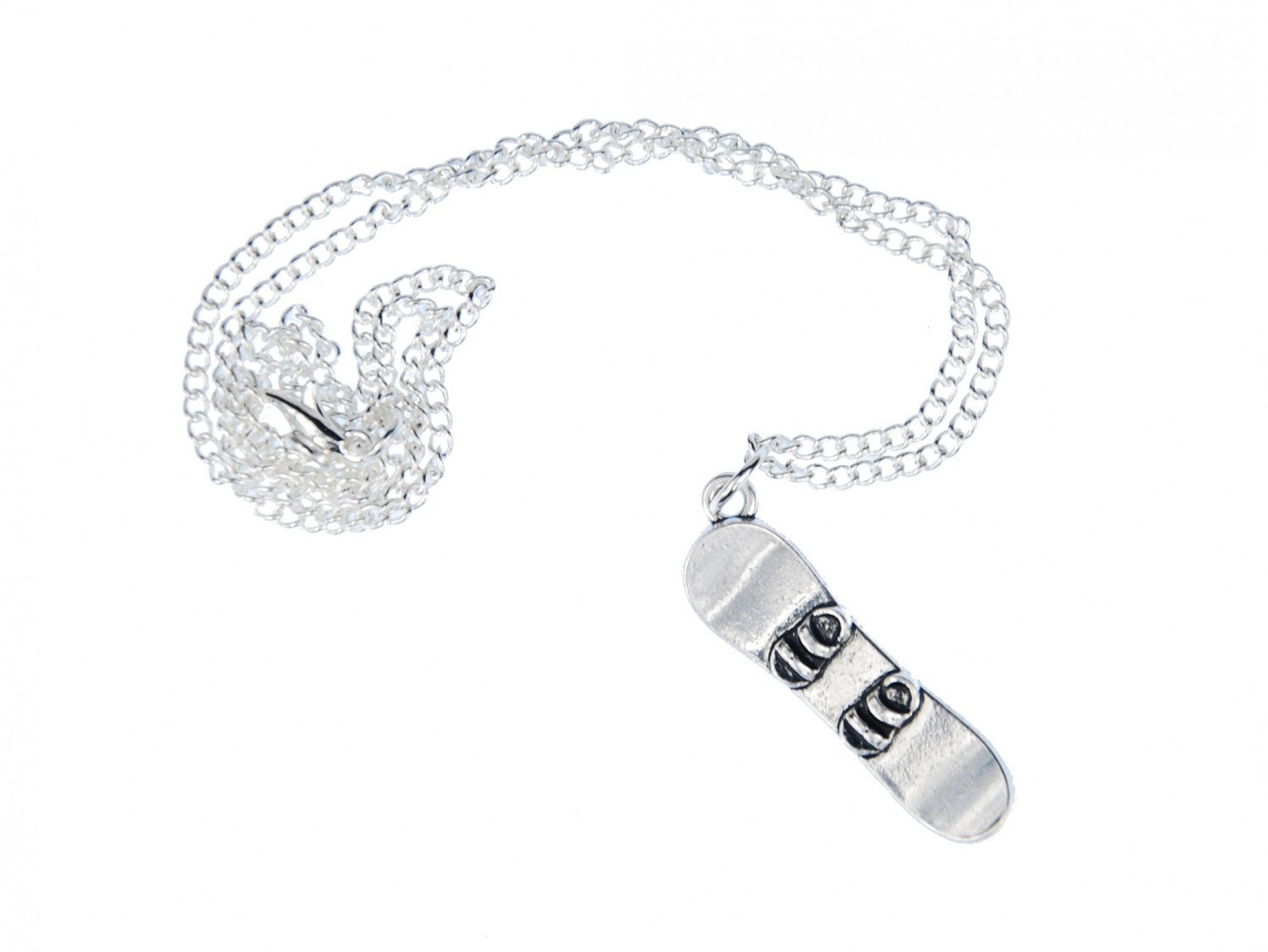 Snowboard Necklace Miniblings 45cm Winter Pin Badge Buttone Ski Aspen ...