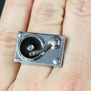 Turntables Ring Miniblings DJ Music Musicians Record Player Band - Etsy