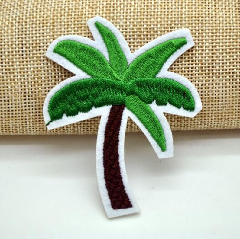 Palm Tree Patch Hotfix Application Iron on Motif Miniblings - Etsy
