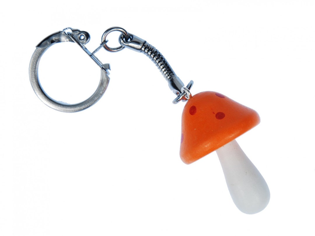 Lucky Toadstool Key Ring Mushroom Pendant Pendant Miniblings Fly Agaric ...