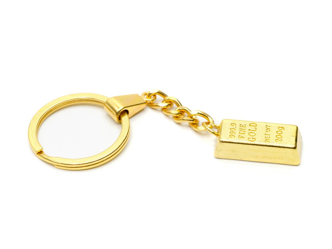 Gold Baer Key Ring Miniblings Lucky Charm Key Chain - Etsy