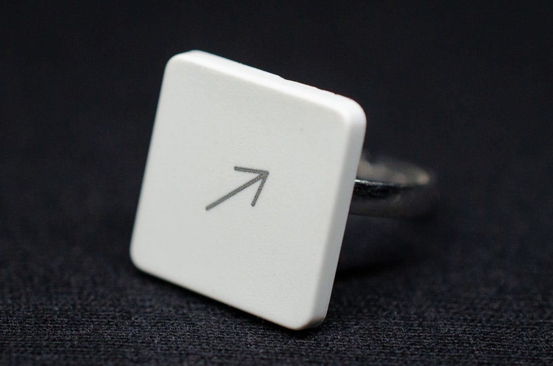 Pos 1 Oblique Arrow Key Keyboard Ring PC Ring Miniblings Computer ...