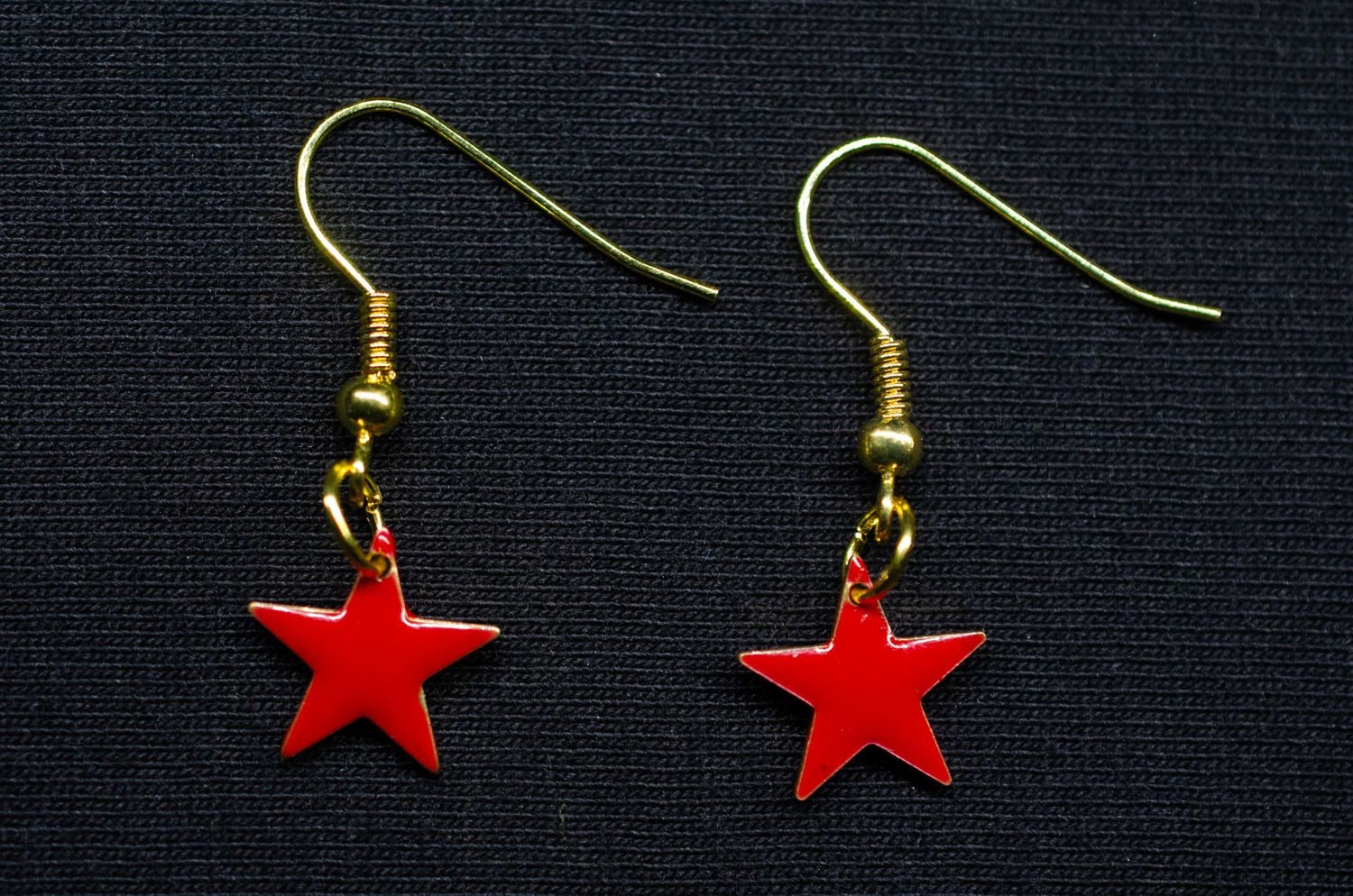 Star Earrings Miniblings Stars Christmas Enamel Xmas Winter Golden ...