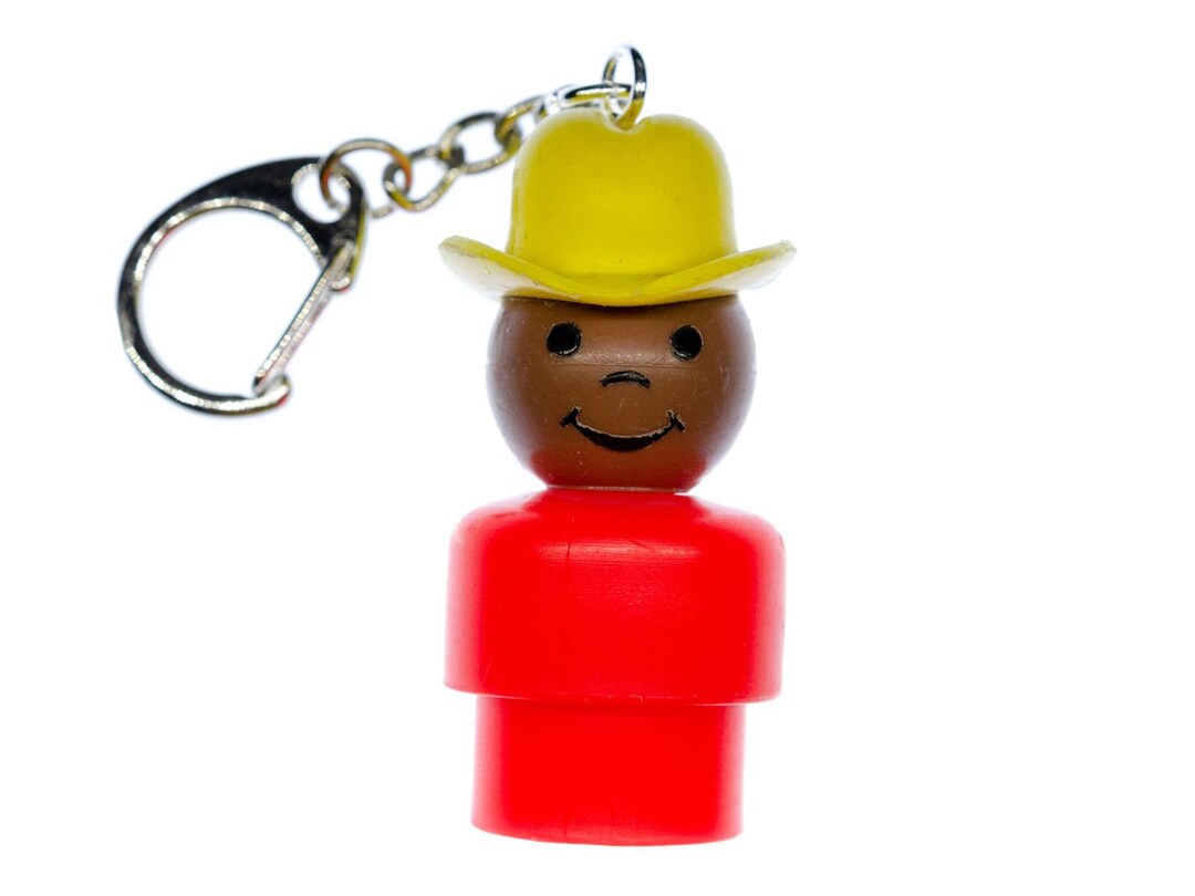 Fisher Price Little People Key Ring Key Chain Miniblings Cowboy Small ...