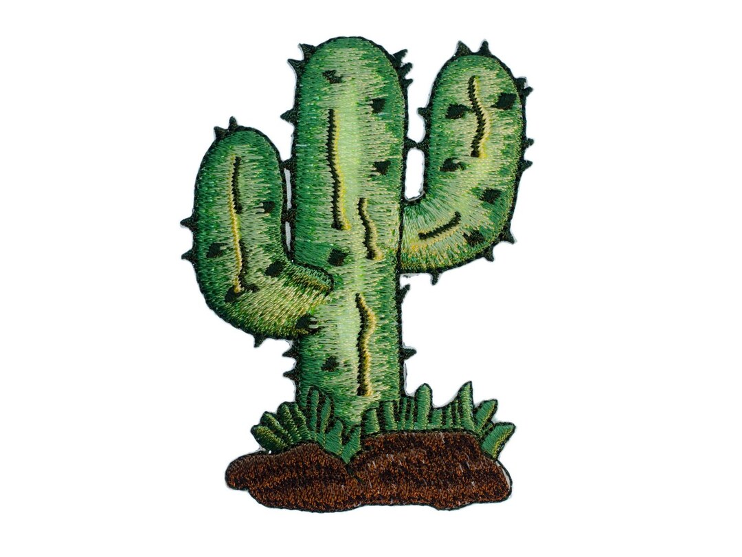 Cactus Patch Hotfix Miniblings Desert Cowboy Wild West 6x5cm - Etsy