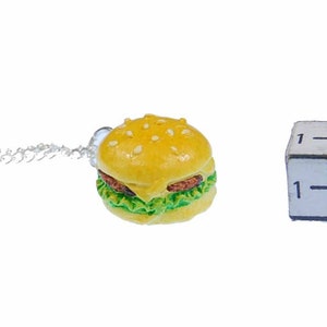Hamburger Big Necklace Miniblings 45cm Cheesburger Fast Food Burger ...