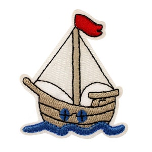 Sailing Boat Patch Hotfix Iron on Miniblings Maritimee Sail - Etsy
