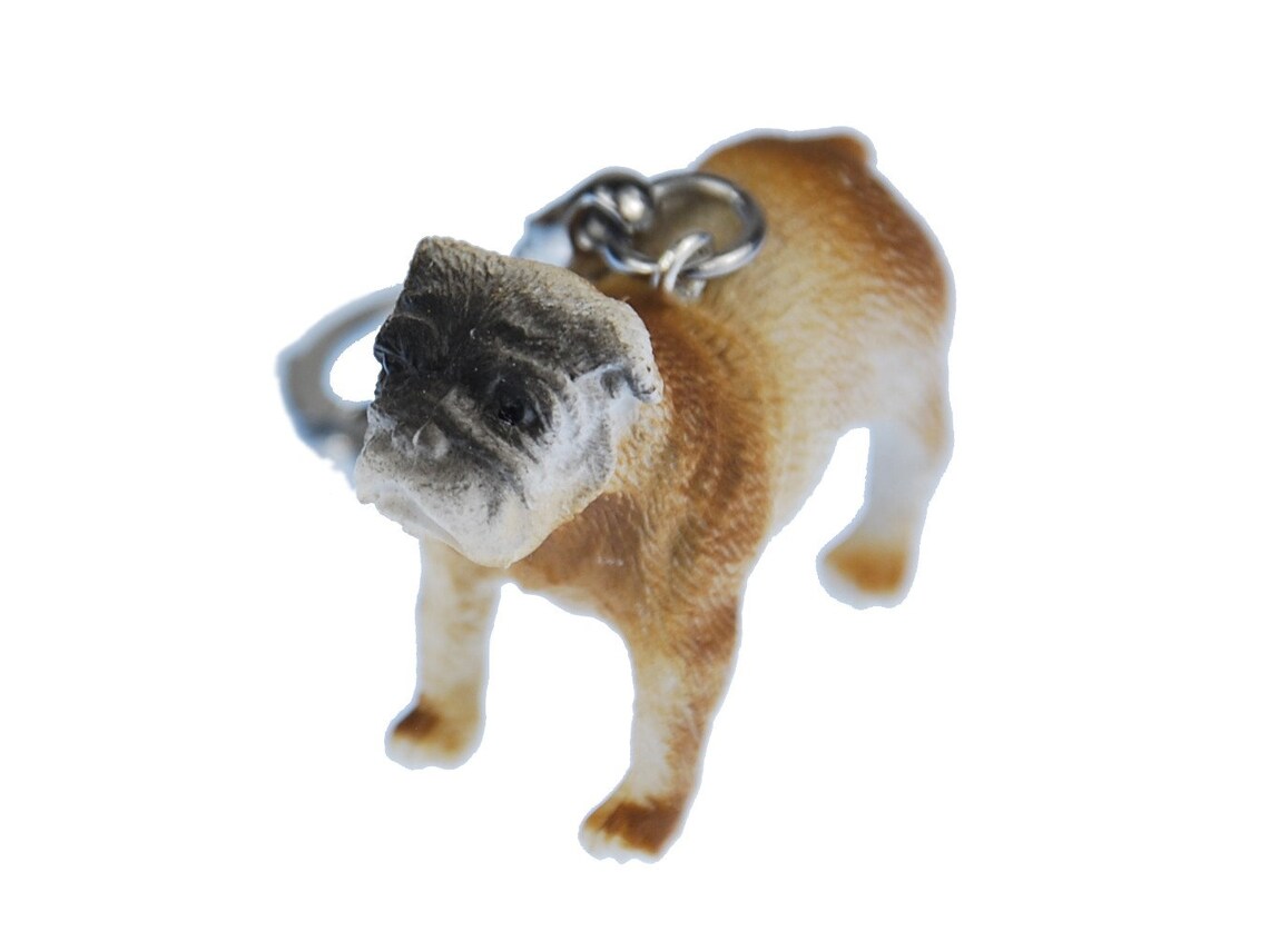 Pug Bulldog Key Ring Chain Miniblings Dog Pet Animal House Dog - Etsy