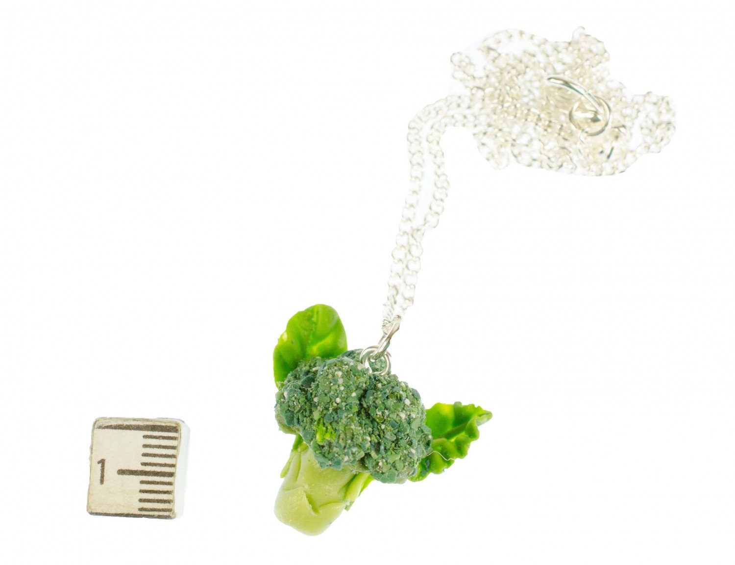 Broccoli Necklace Miniblings 45cm Silver Veggie Cabbage Green - Etsy UK
