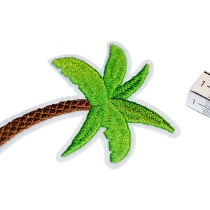 Palm Tree Patch Hotfix Application Iron On Motif Miniblings | Etsy