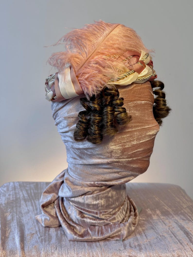 Regency Headband Turban in Peach Pink - Etsy