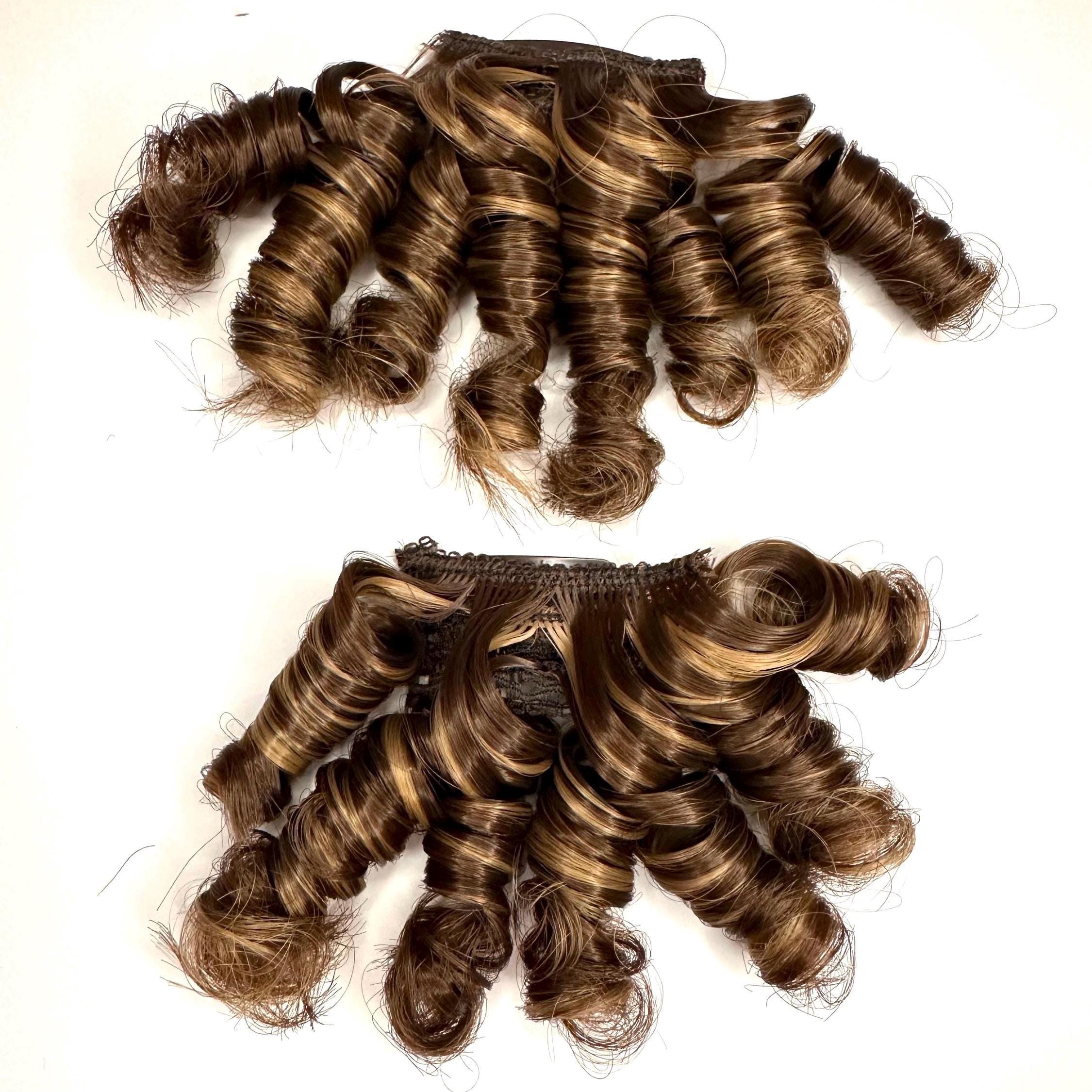 Regency Curls Clip in Brown Hair - Etsy