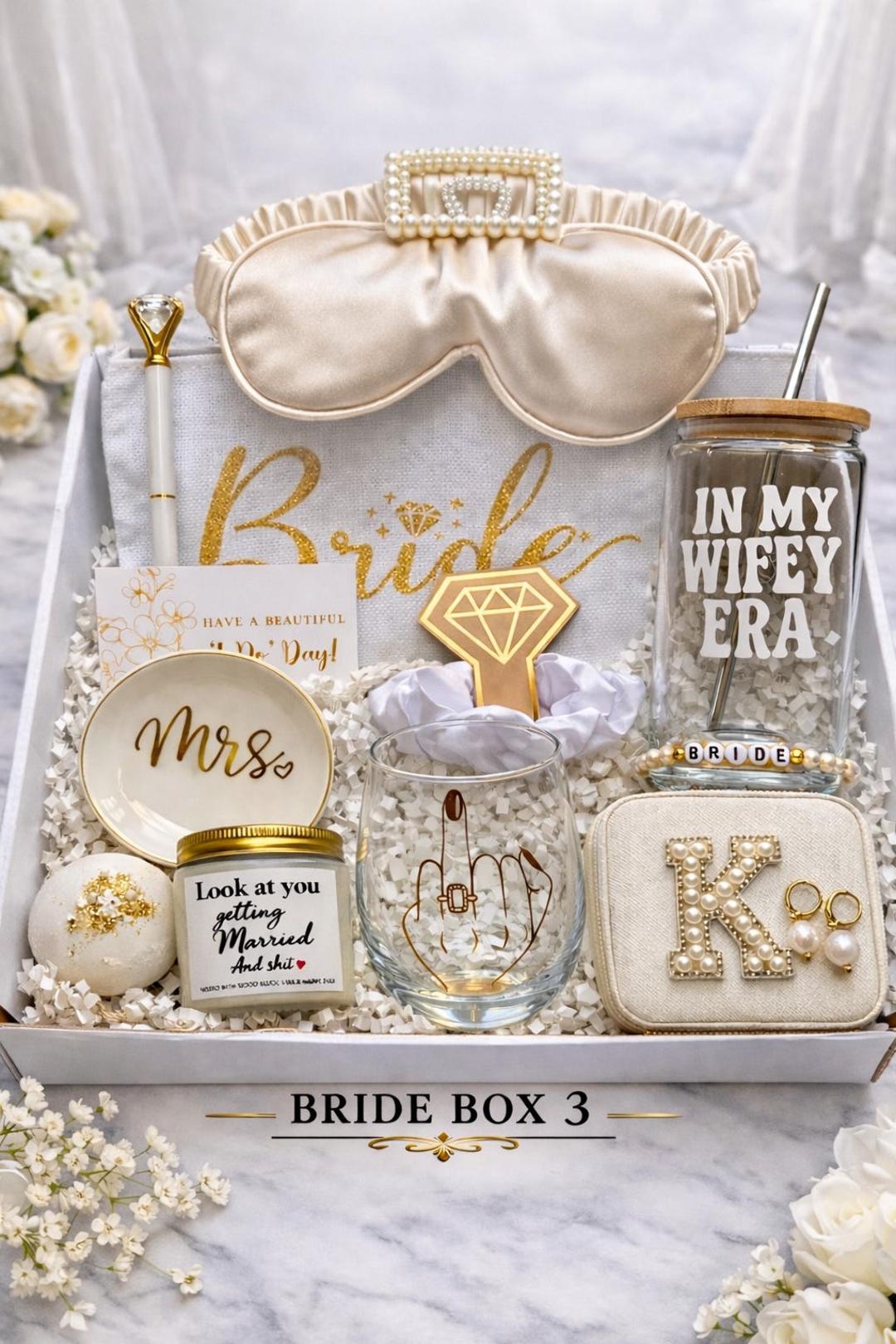 Personalized Bridal Gift Box, Custom Bride Box, Bridal Shower ...