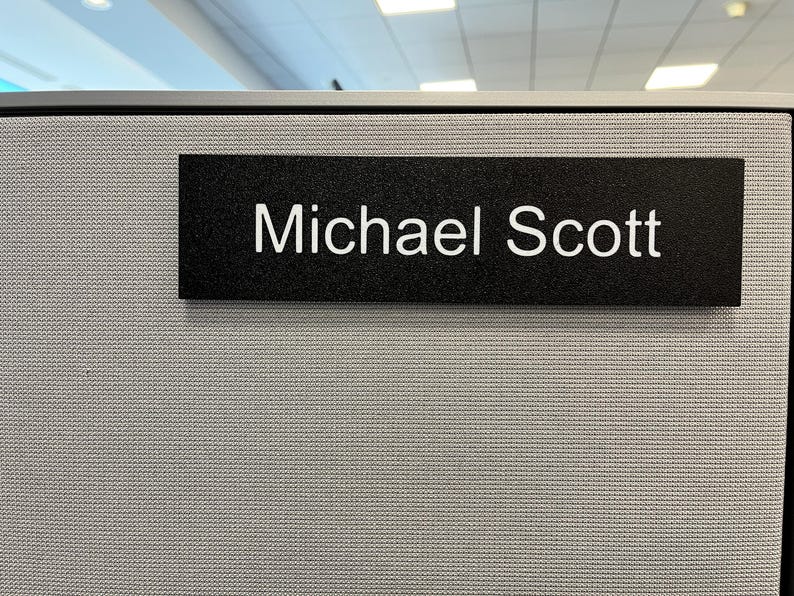 Personalized Office Cubicle Name Plate - Etsy