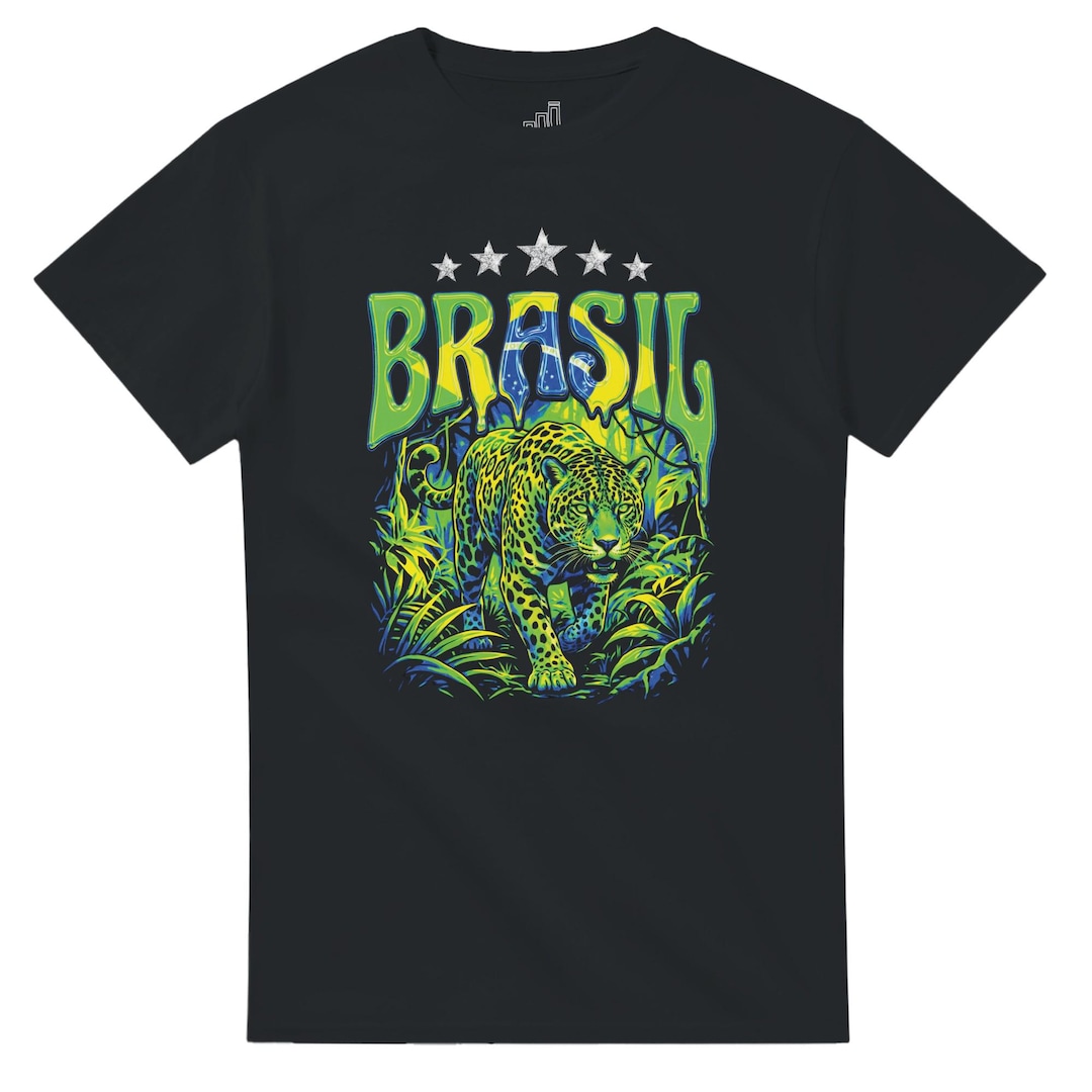 Brazil Football Shirt Joga Bonito Tee World Cup 2026 Jaguar Graphic ...